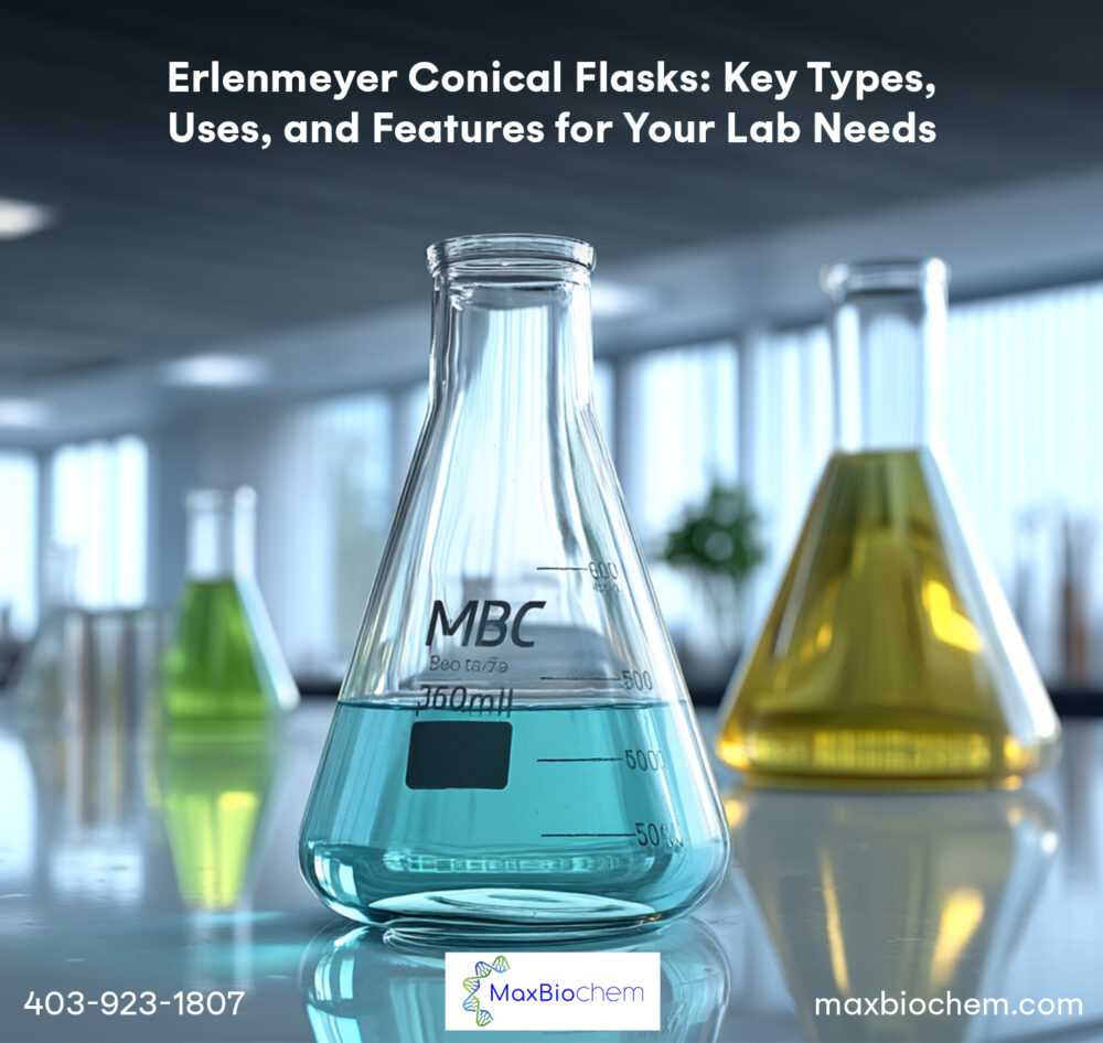 Erlenmeyer Conical Flasks in Toronto | Types, Uses & Features for Your Lab